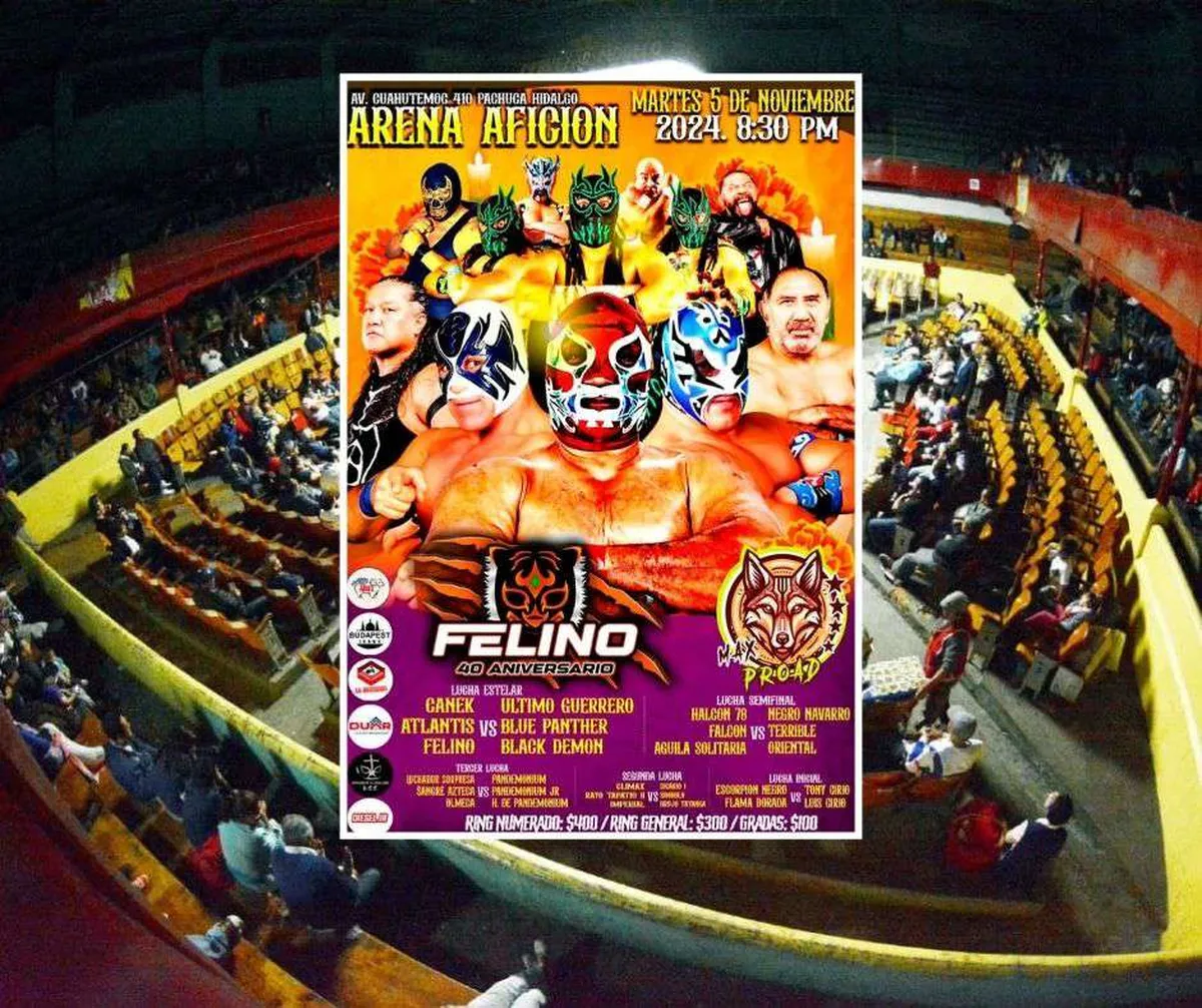 Lucha Libre: Felino celebrará 40 años de trayectoria en la Arena ...