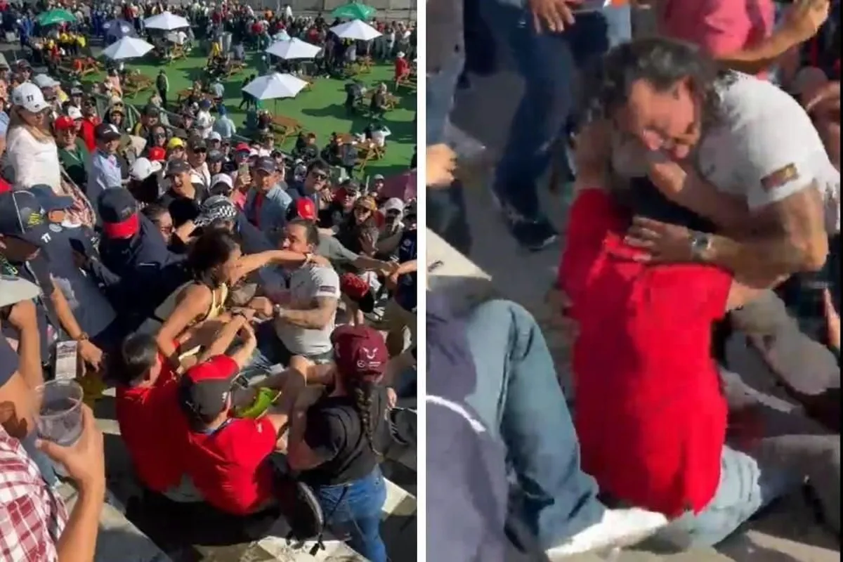 VIDEO | Aficionados se agarran a golpes en Gran Premio de México | La ...